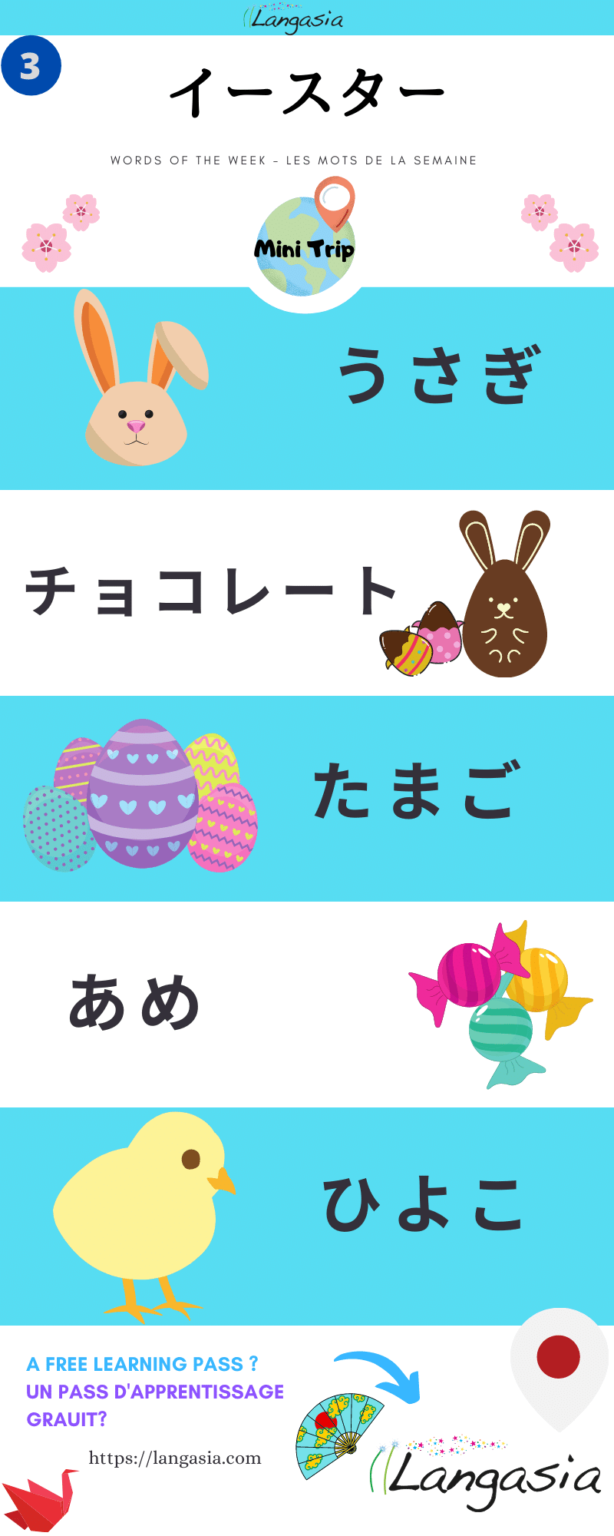 Learn 5 essential Easter words in Japanese • Langasia